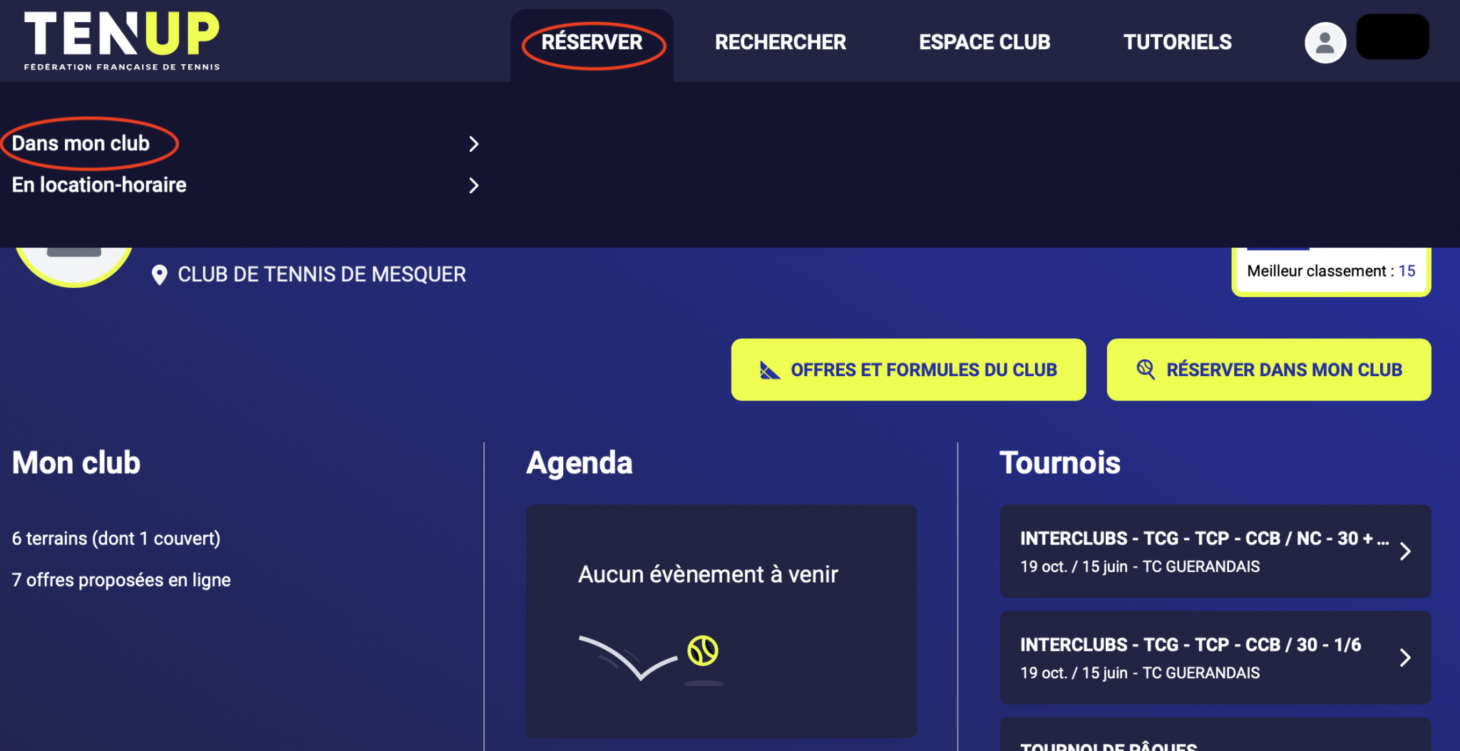 Lancement de la réservation sur Ten'Up lundi 10 mars ! - Tennis Club de ...